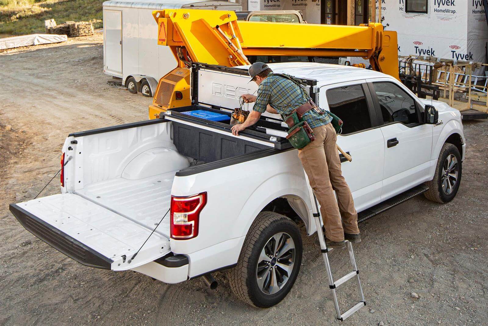 Decked Full-size Truck Tool Box Ladder - Battle Armor Designs